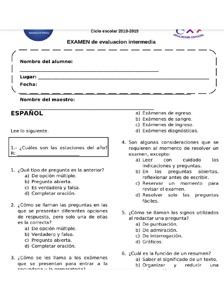 Examen A | PDF