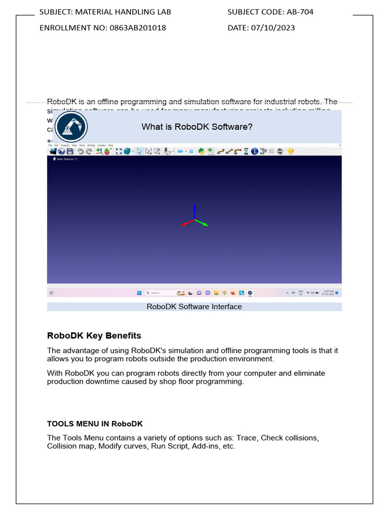 Material-Handling-Lab-Skill-Activity | PDF | Menu (Computing) | Computer Programming