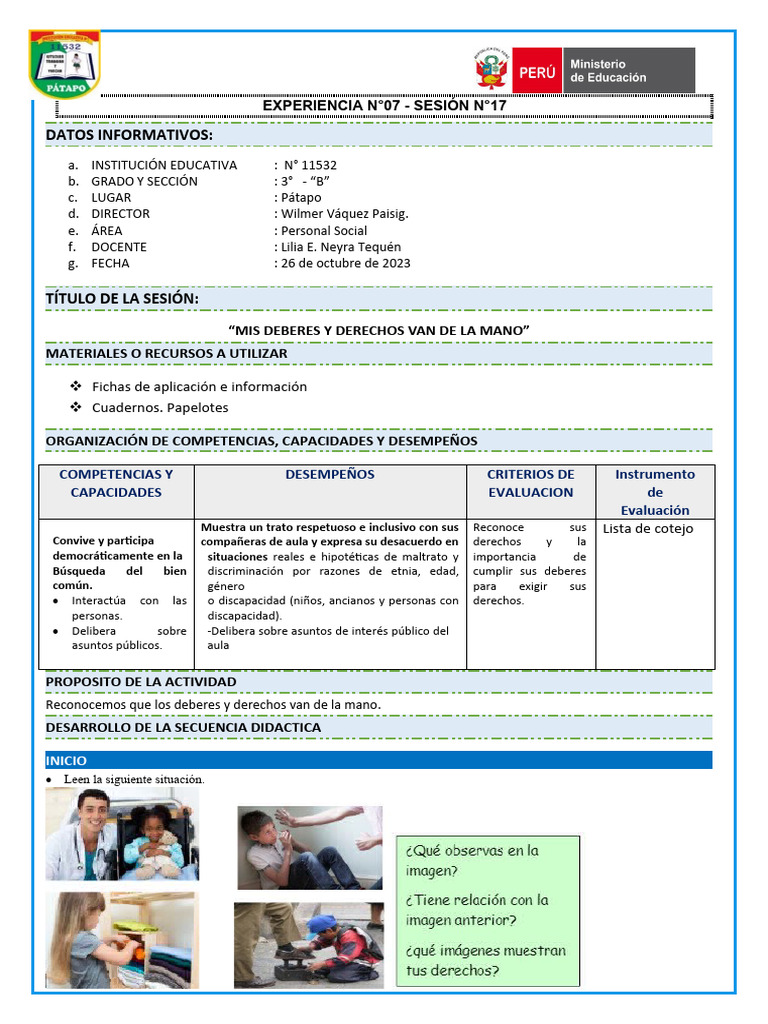 Mis Deberes y Derechos | PDF