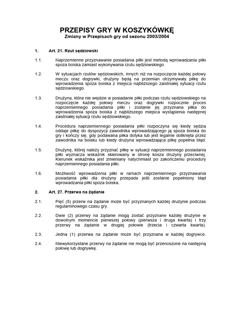 Zmiany Przyklady | PDF