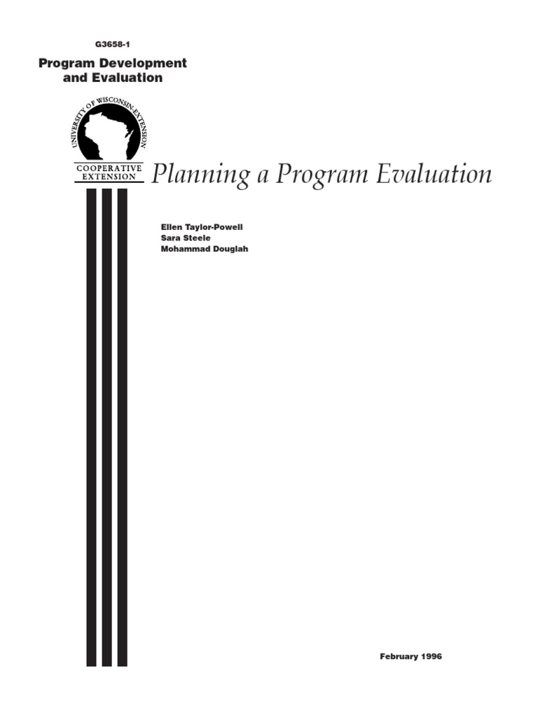 Program Evaluation Planning Guide | PDF | Evaluation | Survey Methodology