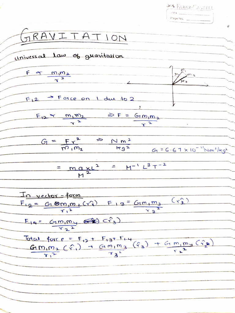 Gravitation | PDF | Gravity | Physical Sciences