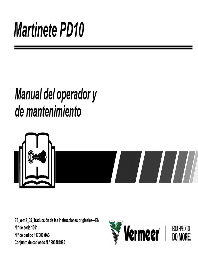 Manual Operacion PD10 1001 | PDF | Bienes manufacturados | Ingeniería ...