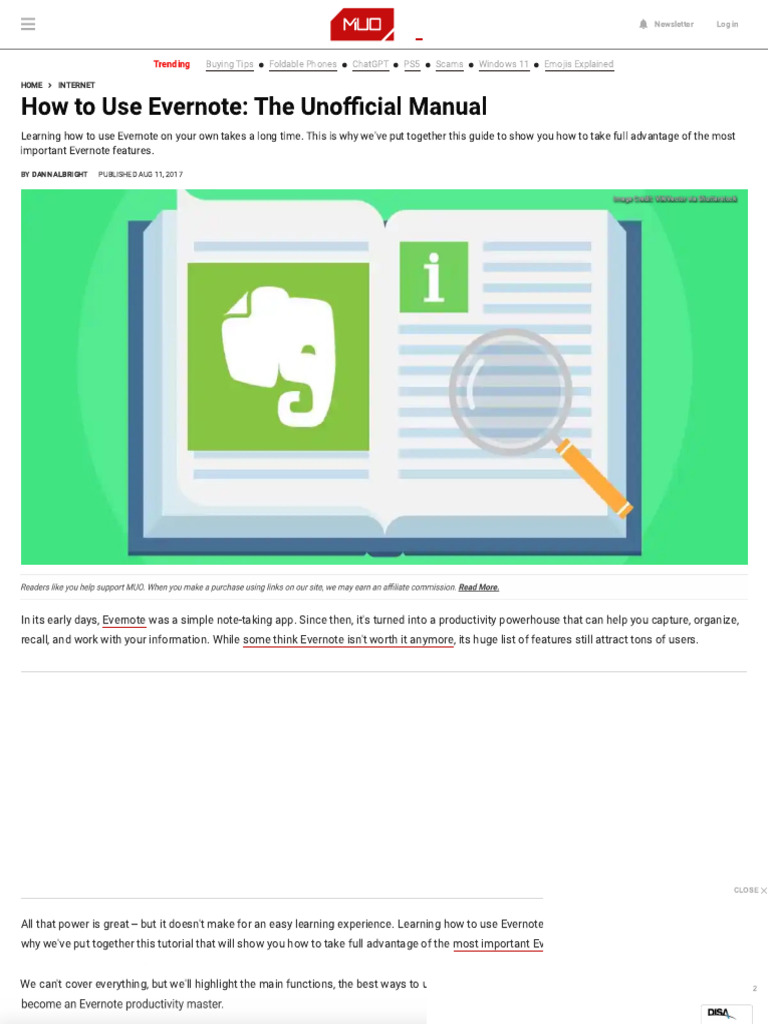 How To Use Evernote The Unofficial Manual Pdf