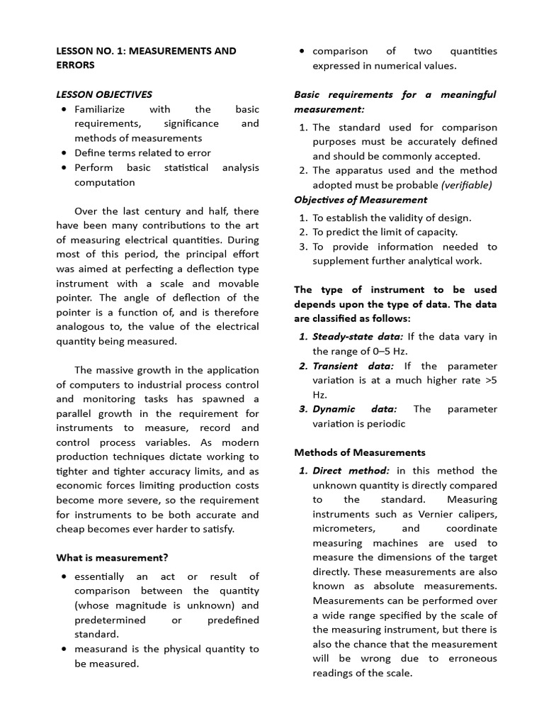 Elective 3 - Lesson 1 | PDF