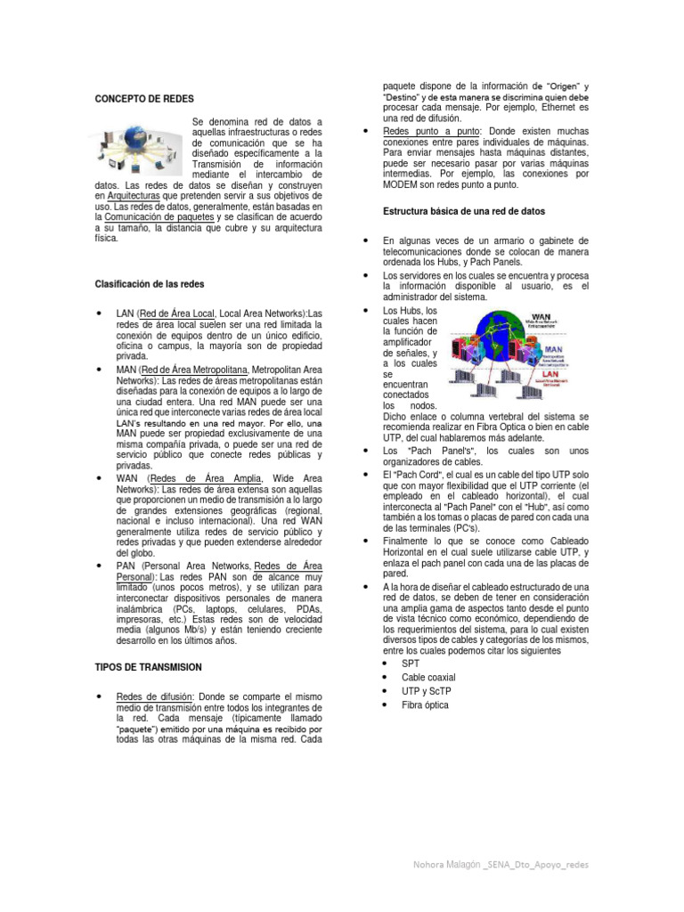 Concepto de Redes | PDF | Red de computadoras | Microondas
