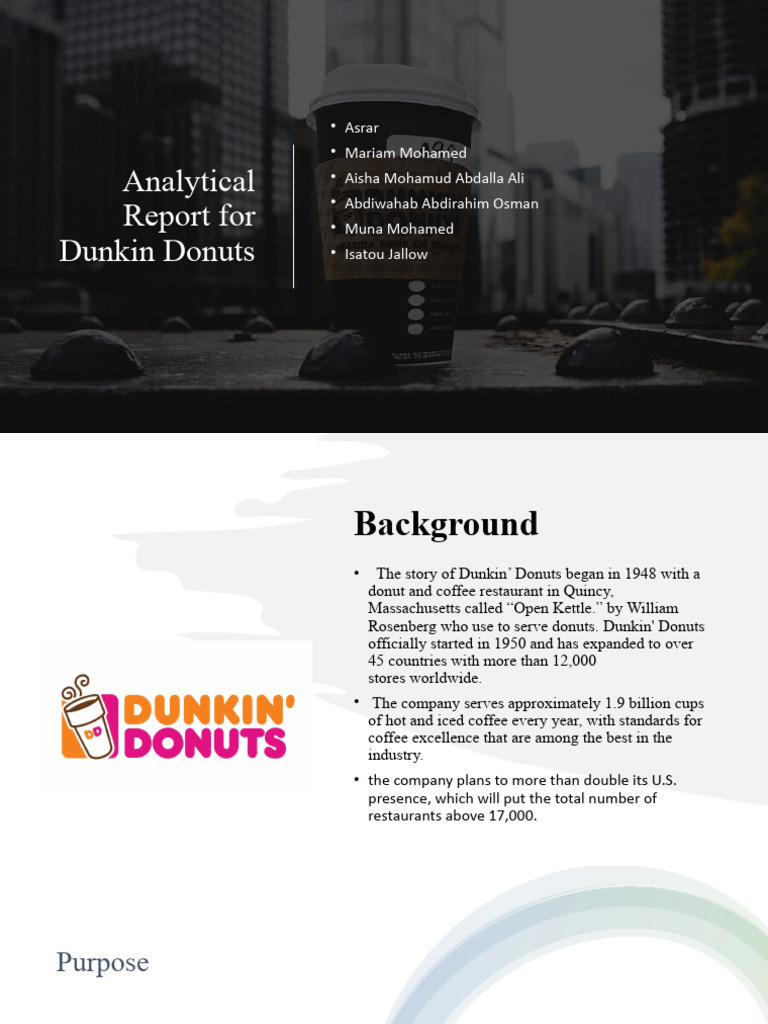 Dunkin Donuts | PDF | Private Sector | Business Economics