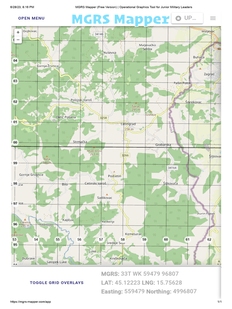 MGRS Mapper: Free Military Tool | PDF