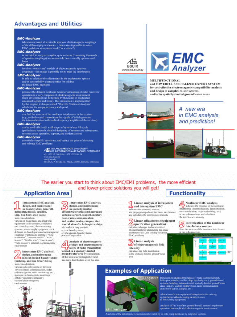 EMC-Analyzer Brochure | Download Free PDF | Electromagnetic Compatibility | Electromagnetic ...