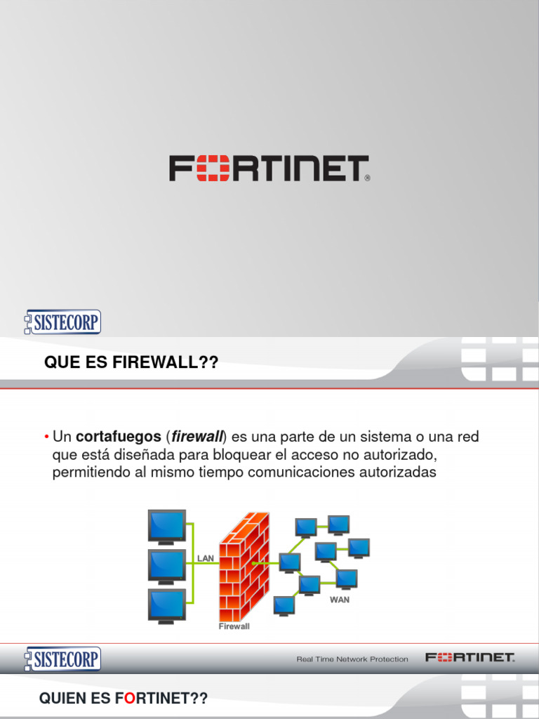 Fortinet Presentacion | PDF | Cortafuegos (informática) | Red de ...