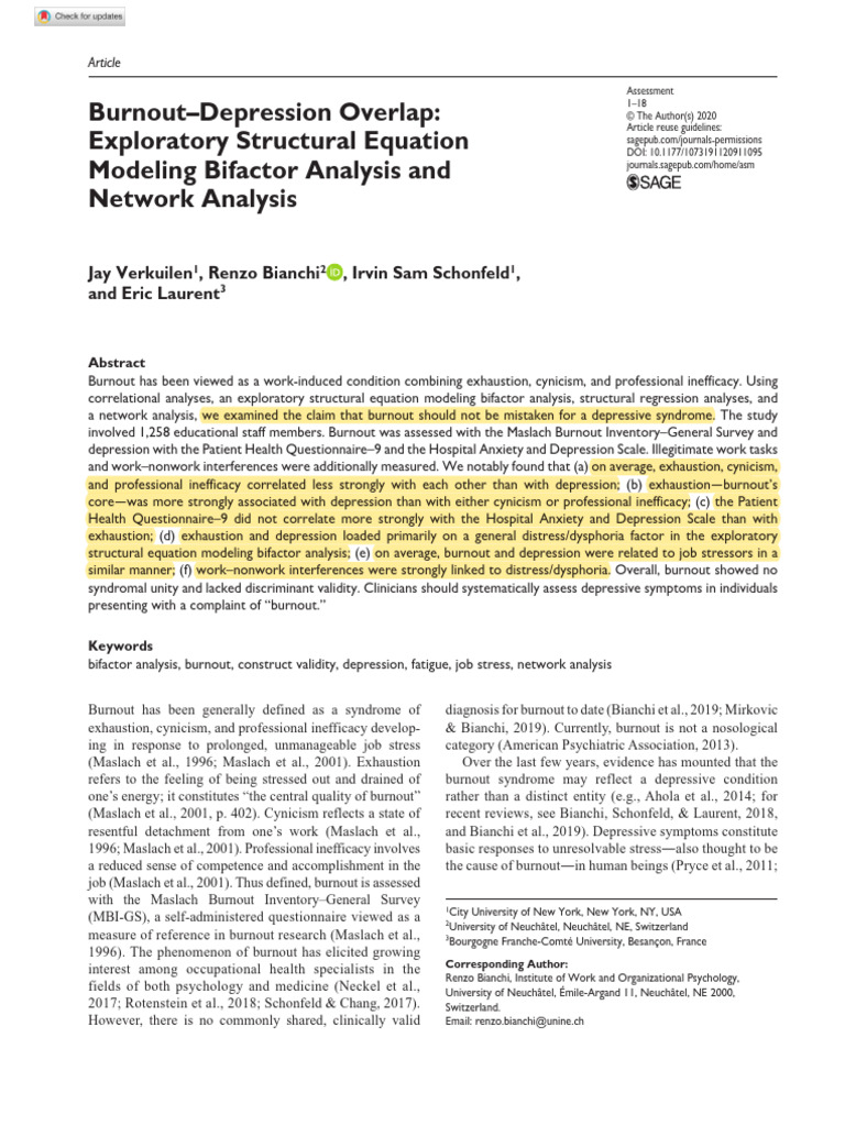 Verkuilen Et Al. (2020) | PDF