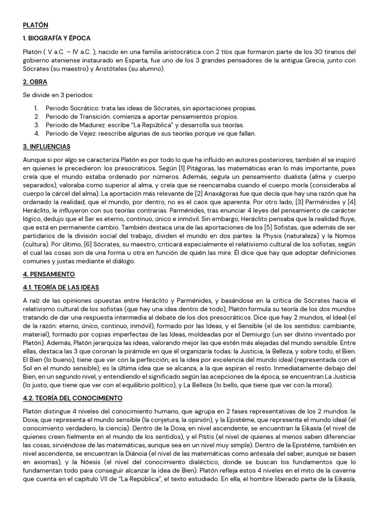 PLATON Y ARISTOTELES 2 Bach Filo | PDF | Aristóteles | Platón