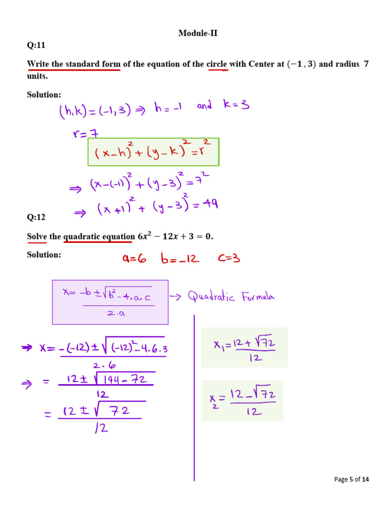 Revision Module 2 Math001 Updated | PDF | Inequality (Mathematics ...