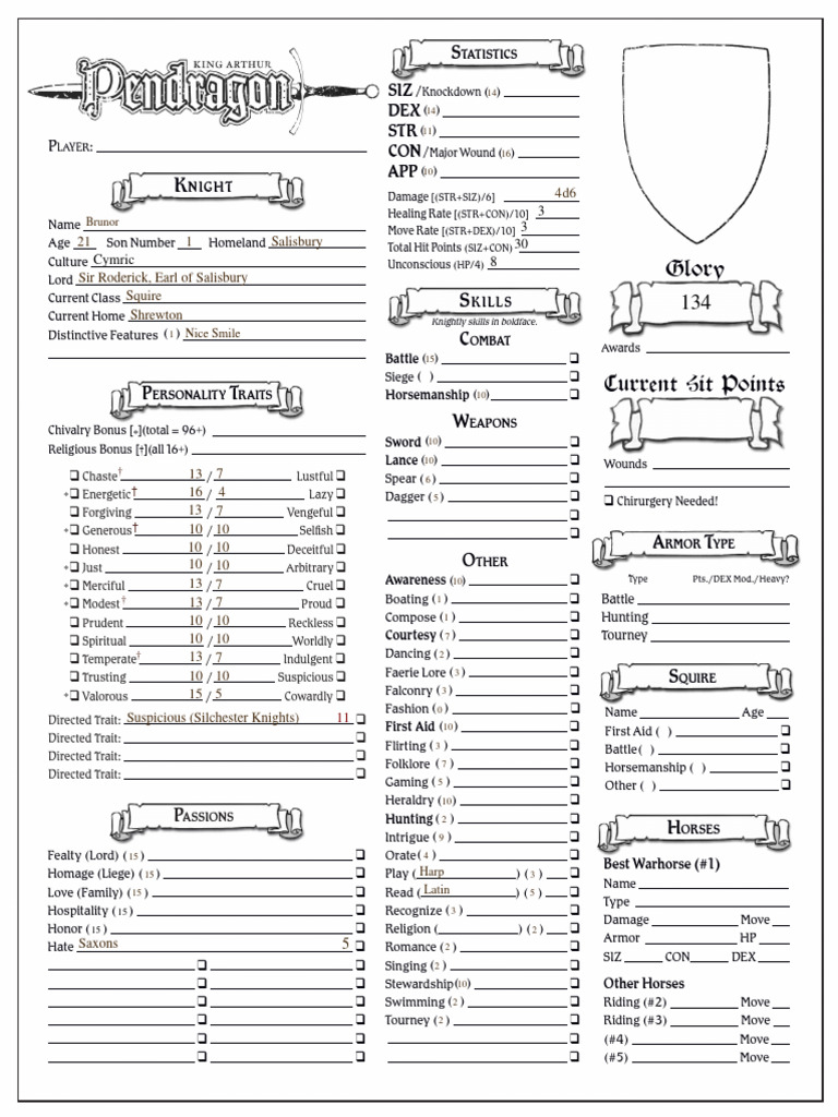 Brunor | PDF | Knight | Middle Ages