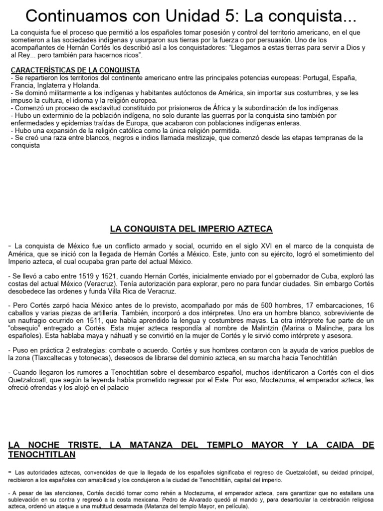 Guía Clase 20 | PDF | Francisco Pizarro | Hernán Cortés