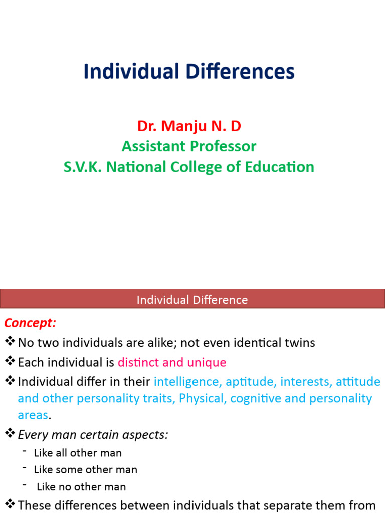 Individualdifference 200322160603 | PDF | Learning | Attitude (Psychology)