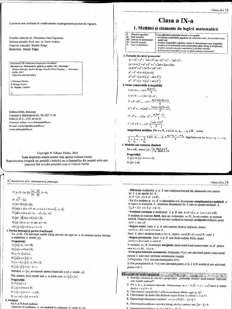 Culegere BAC XII | PDF
