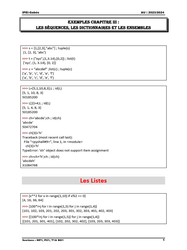 Exemples Chapitre3 | PDF