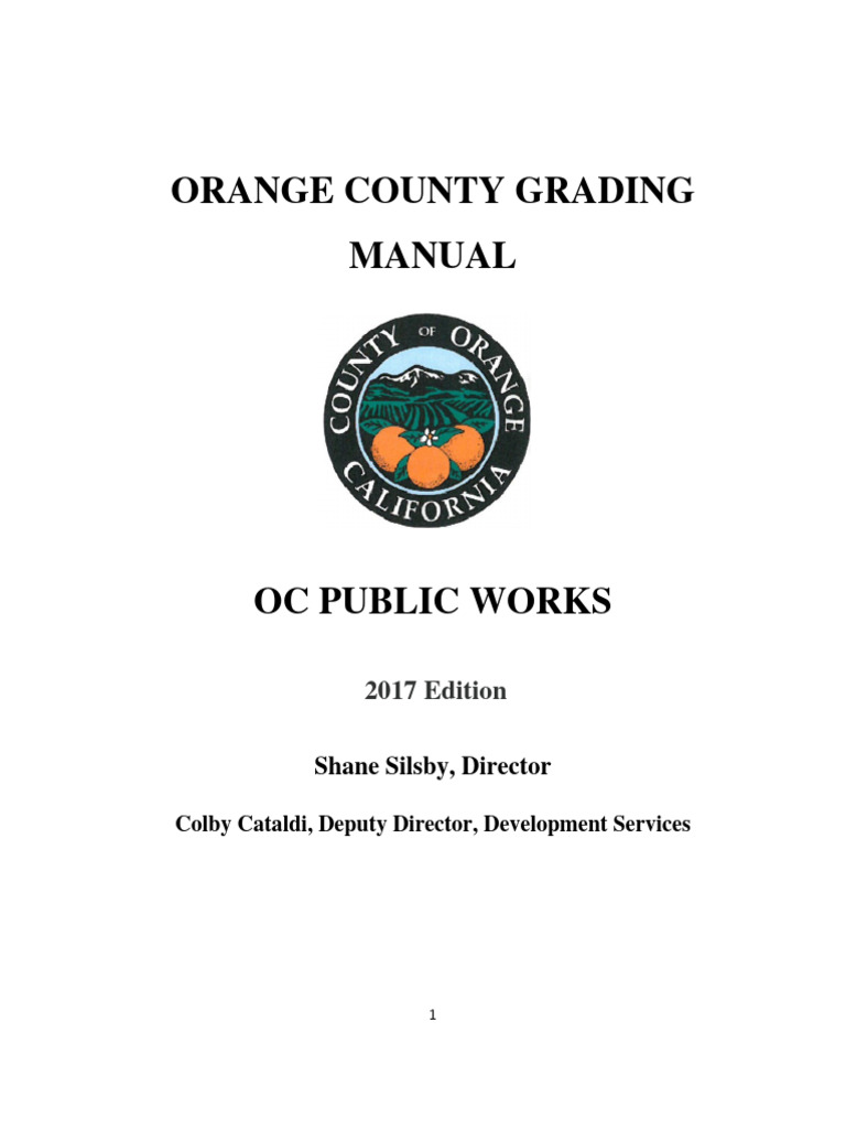 75767-Orange County Grading Manual | PDF
