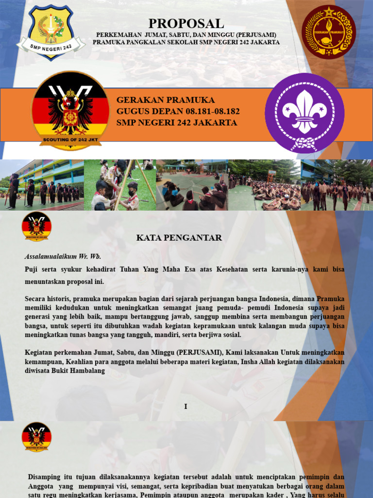 Proposal Pramuka 242 | PDF