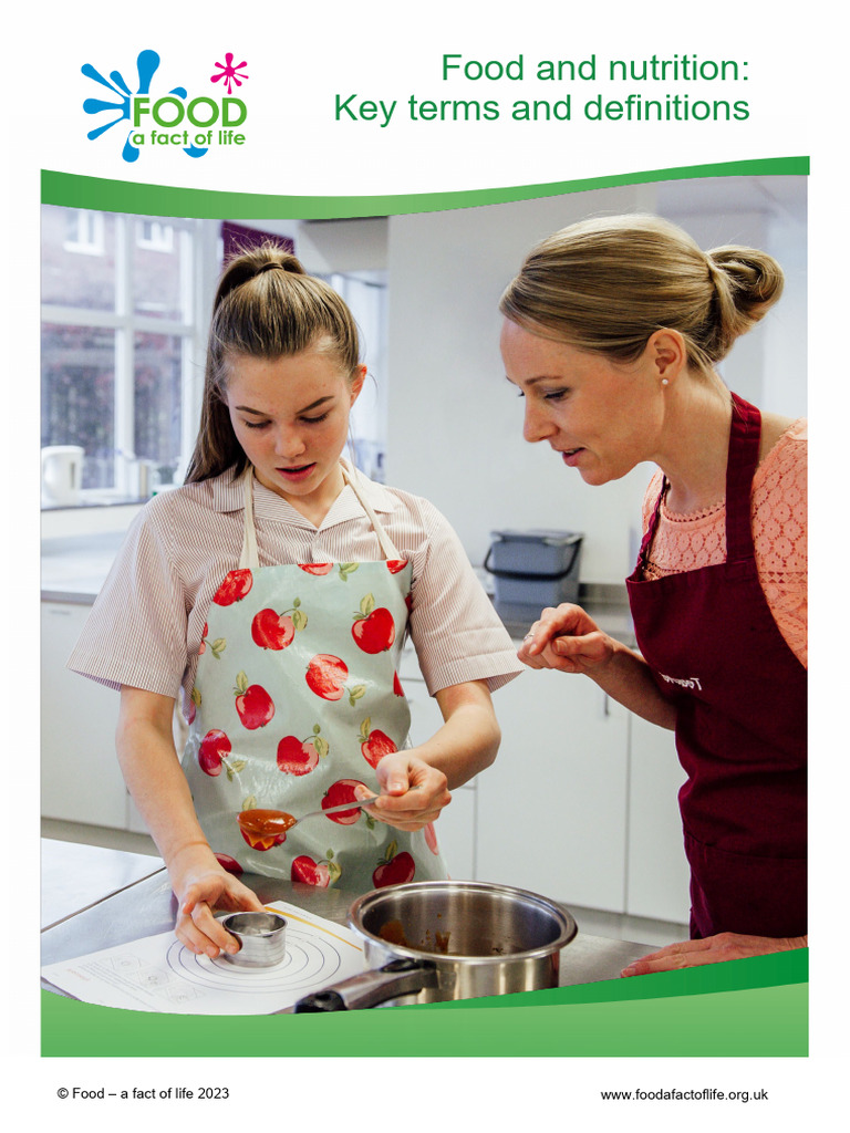 Food and Nutrition Key Terms and Definitions v2 1 | PDF | Human Tooth ...