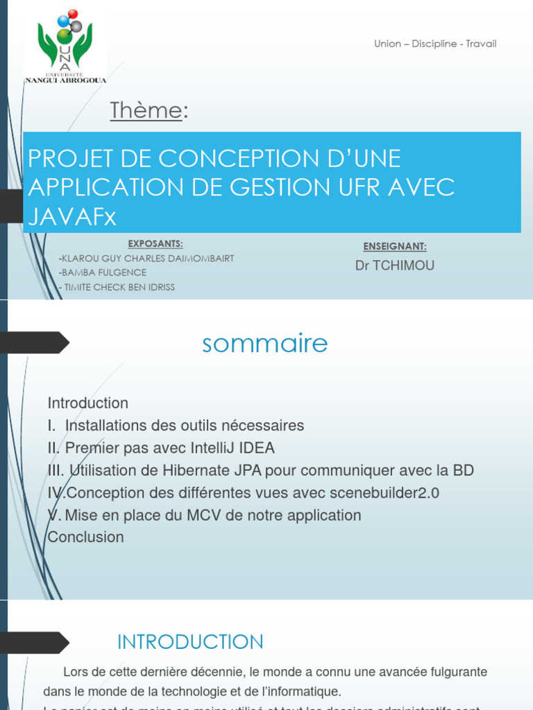 Rapport Porjet | PDF | Java (Langage de programmation) | Environnement de développement