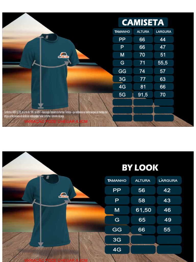 MEDIDAS CAMISETAS 2022. | PDF