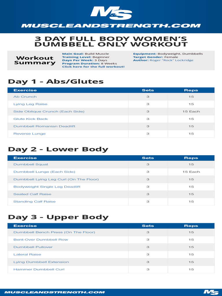 Full Body Workout | PDF