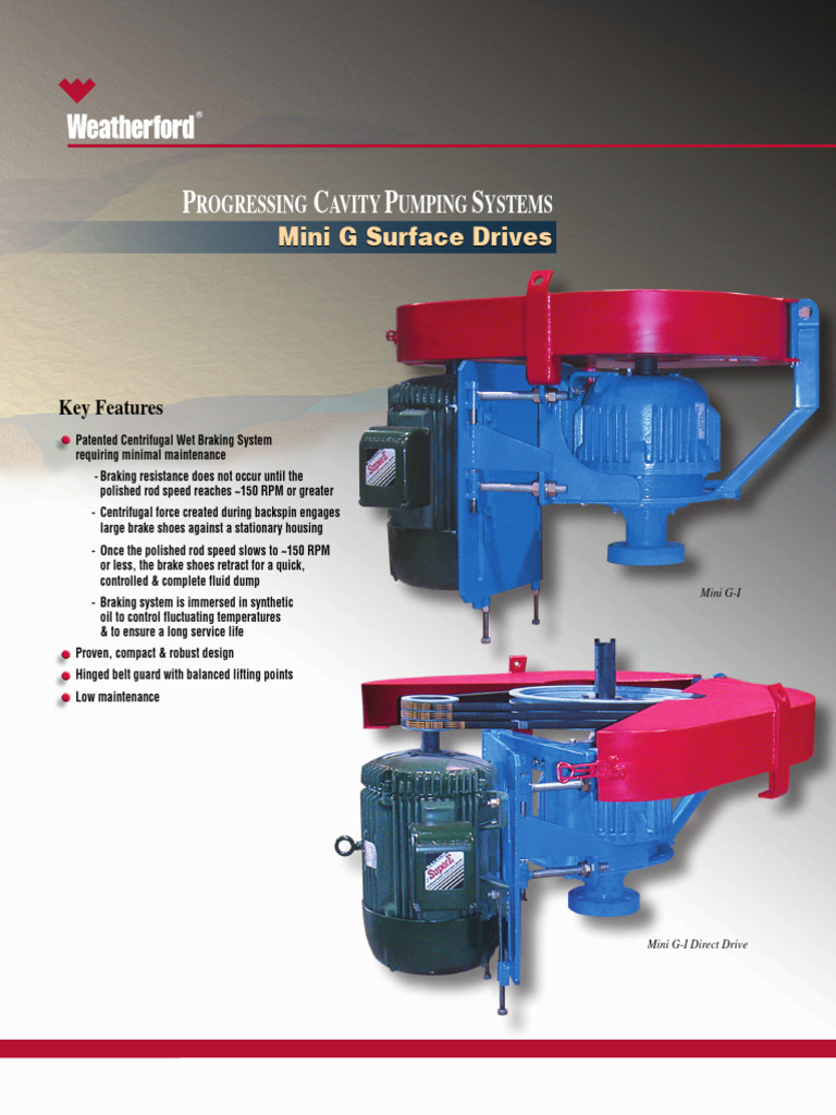 Weatherford Mini G | PDF | Belt (Mechanical) | Brake