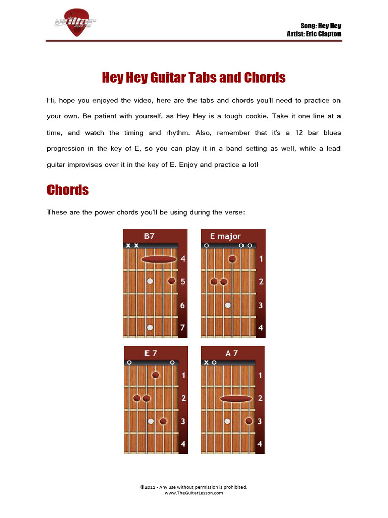 Hey Hey Tabs | PDF