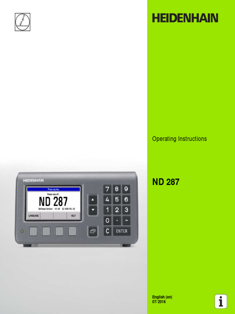 ND287 Operating Instructions | PDF | Parameter (Computer Programming) | Usb