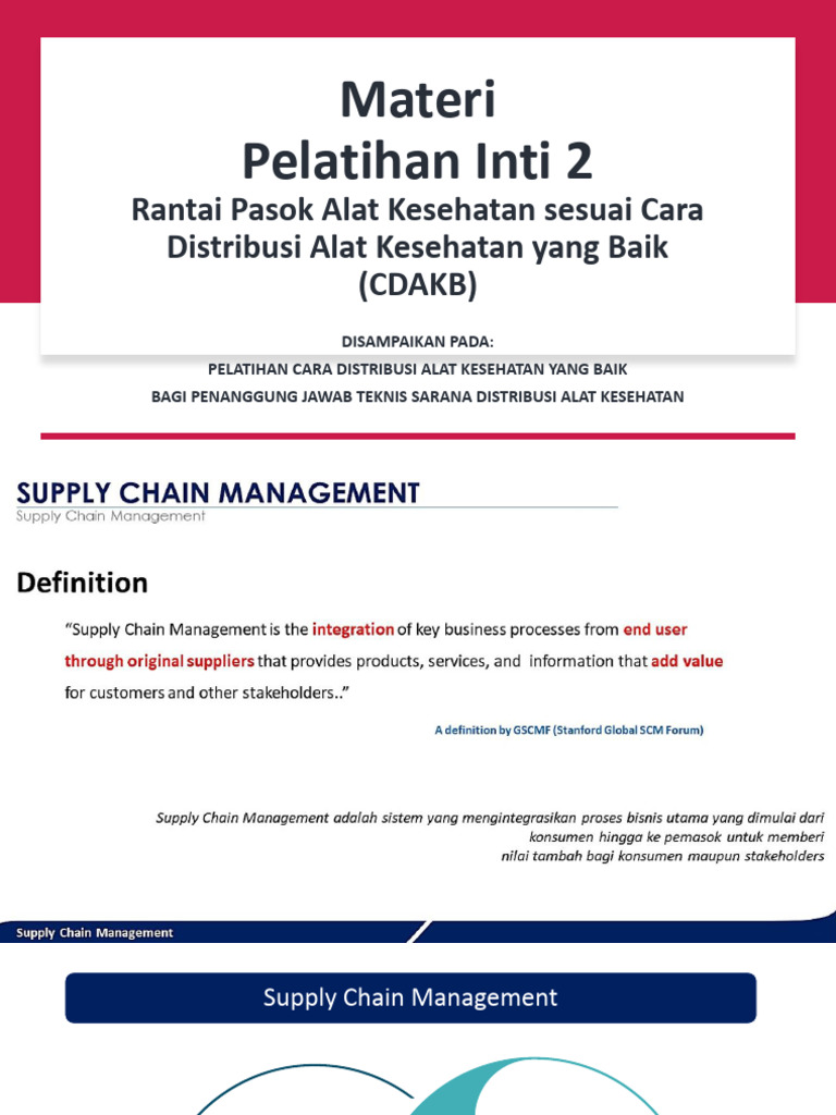 MPI 2 Supply Chain Management - Updated | PDF