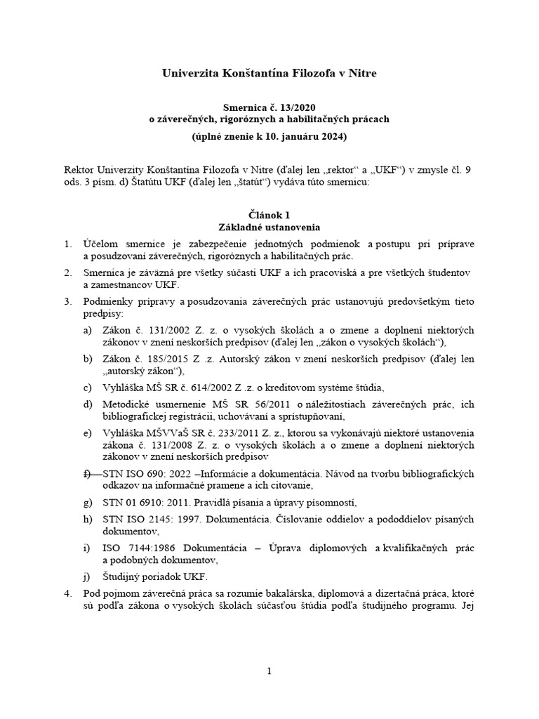 20 13 S Zaverecne-Prace Uplne-Znenie 240110 | PDF 20 13 S Zaverecne-Prace Uplne-Znenie 240110 | PDF