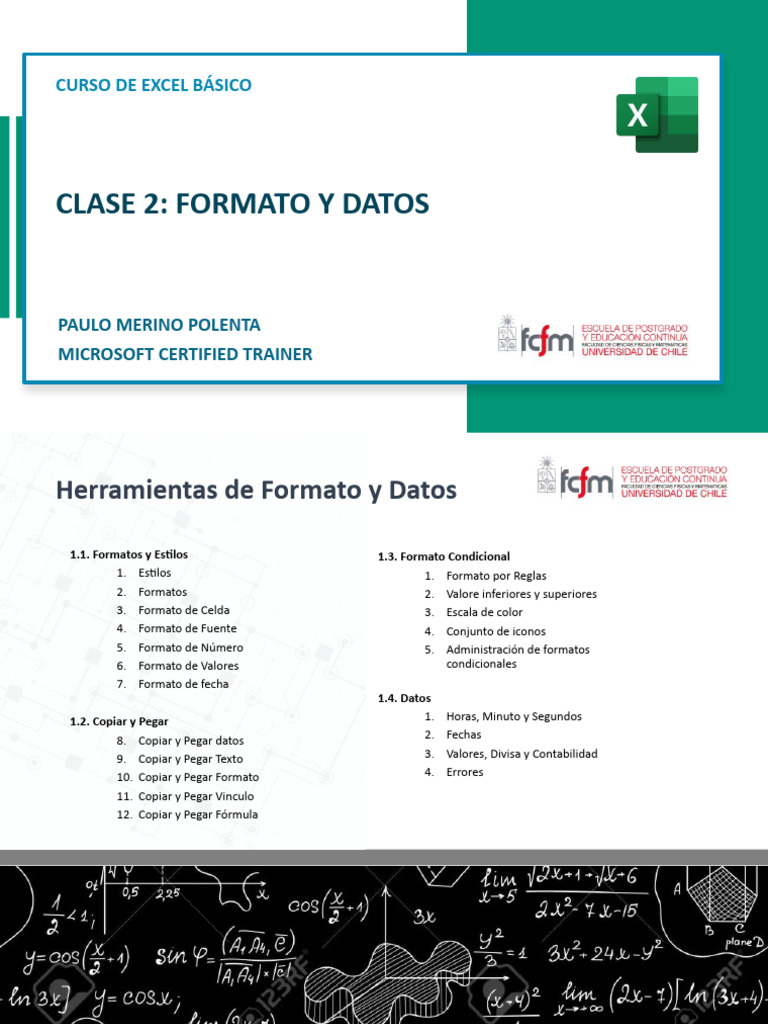 Clase2. Formatos | PDF | Microsoft Excel | Informática
