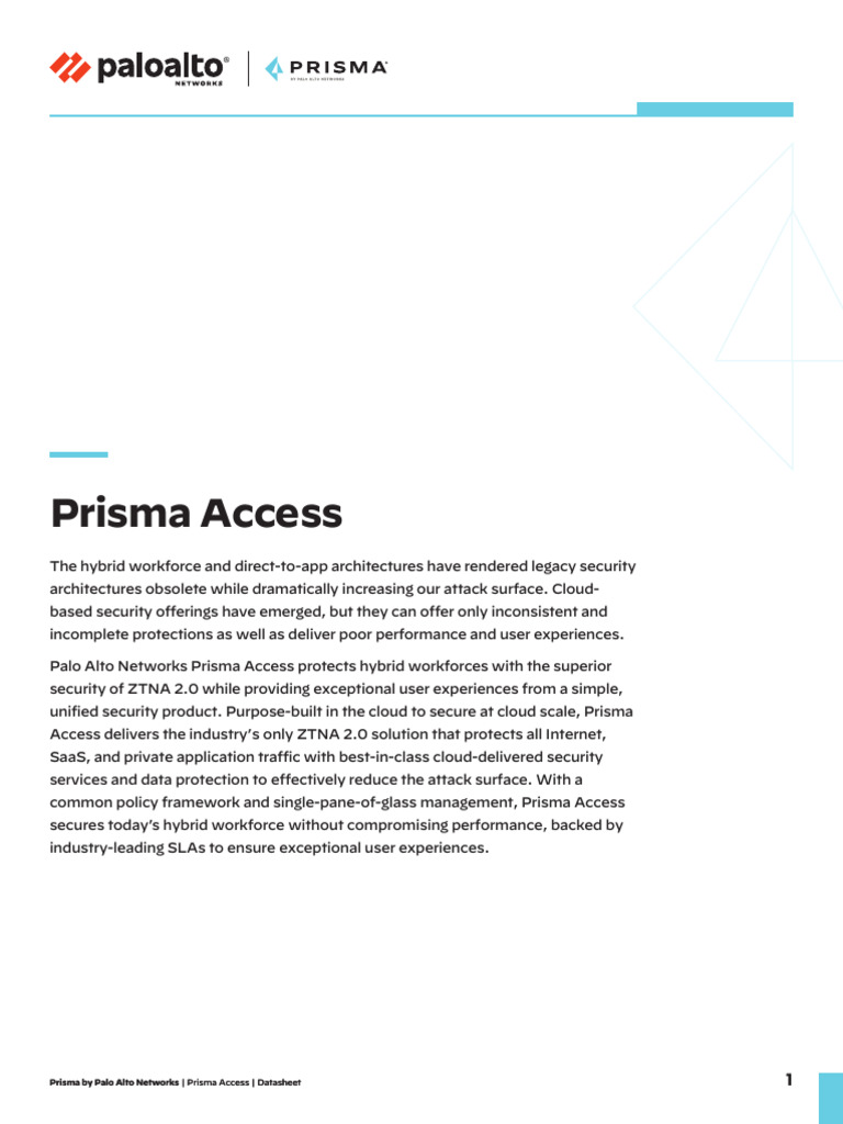 Prisma Access Ds | PDF