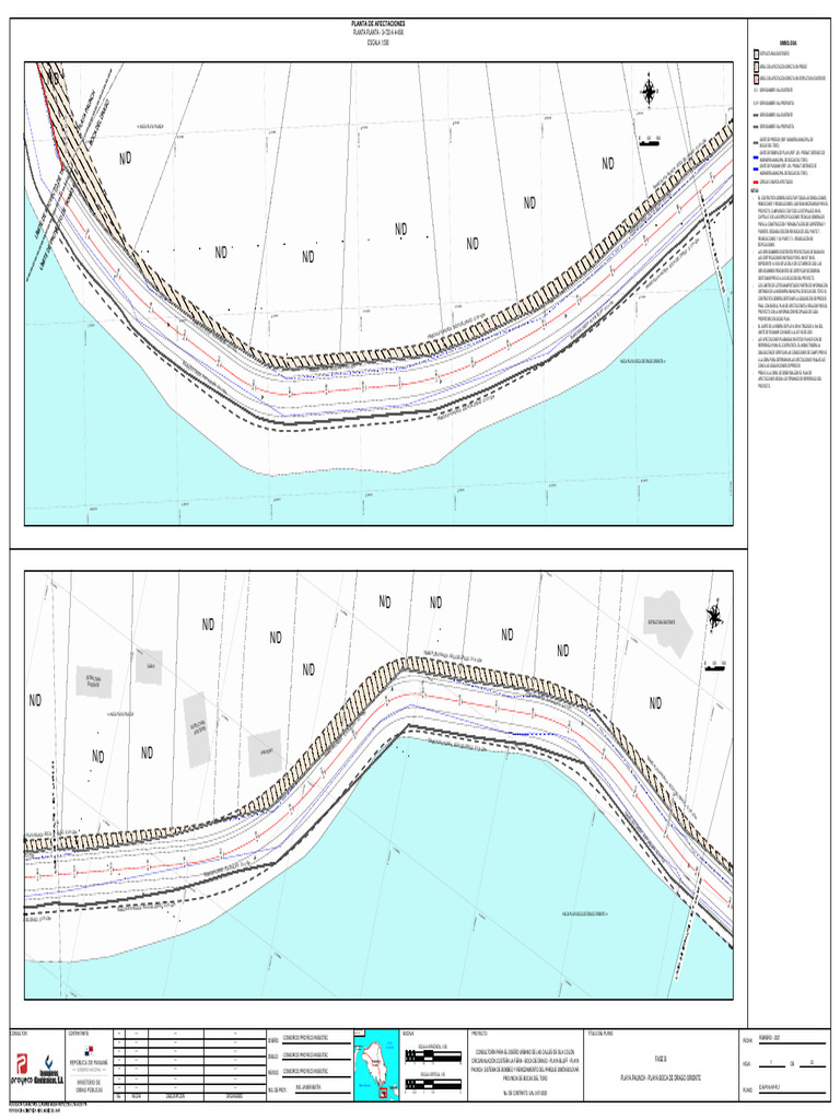 N/D N/D: Límite de Proyecto de Tramo La Feria - Playa Paunch | PDF