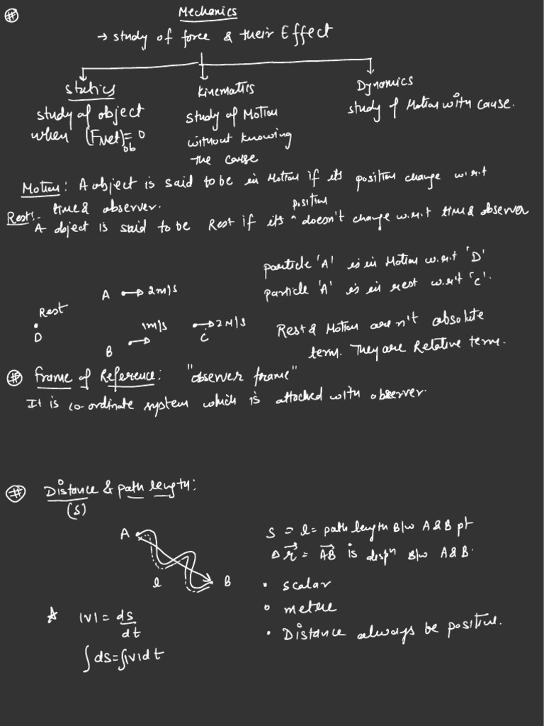 Kinematics Notes | PDF | Scientific Phenomena | Physical Phenomena