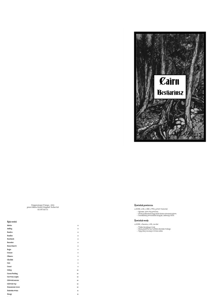 Cairn PL Monsters Book | PDF