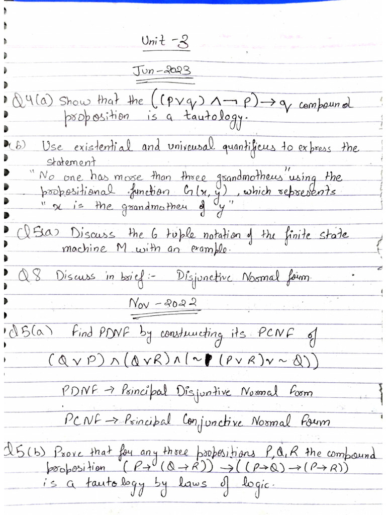 Discrete Unit 3 | PDF