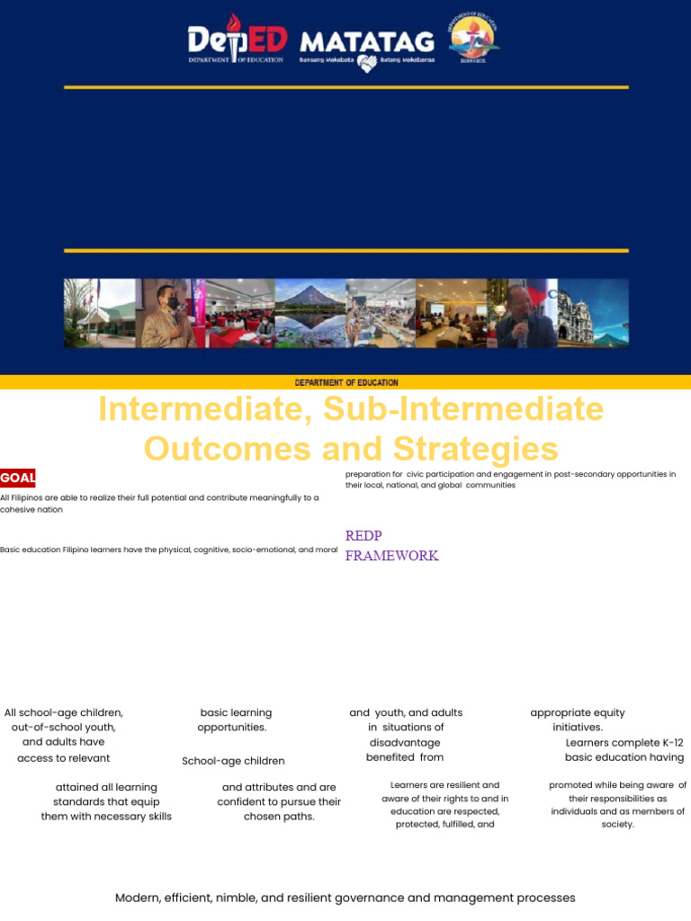 Intemediate Sub Intemediate Outcomes and Strategies | PDF | Educational ...