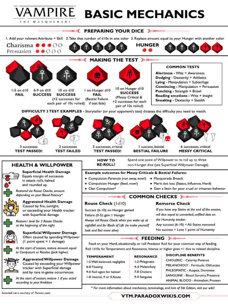 VTM 5e Combat and Mechanics Guide | PDF