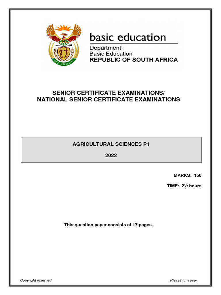 Agricultural Sciences P1 May-June 2022 Eng | Download Free PDF | Digestion Agricultural Sciences P1 May-June 2022 Eng | Download Free PDF | Digestion