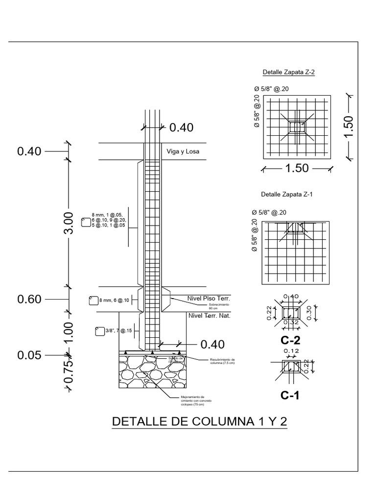 Detalle Columna 01y02 | PDF