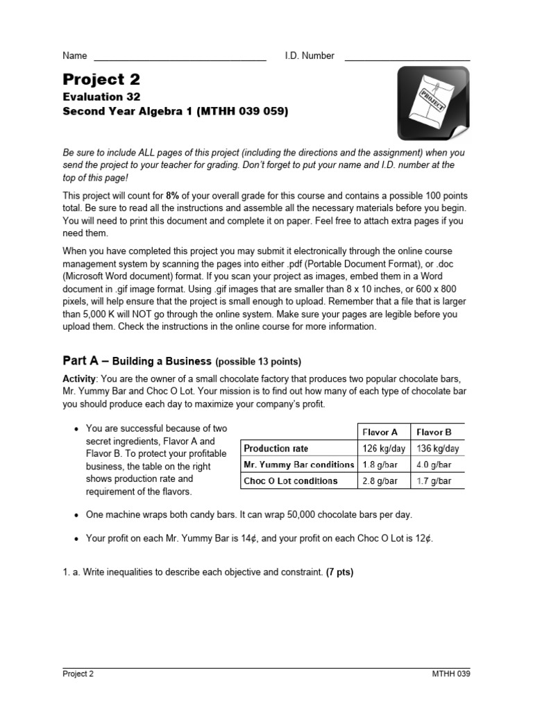 MTHH 039 059 - Project 2 | PDF