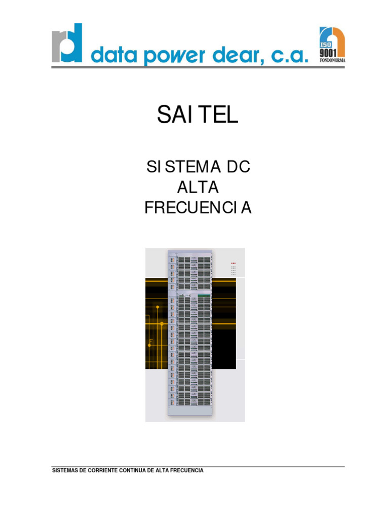 Sistemas SAITEL de Corriente Continua | PDF | Corriente continua ...