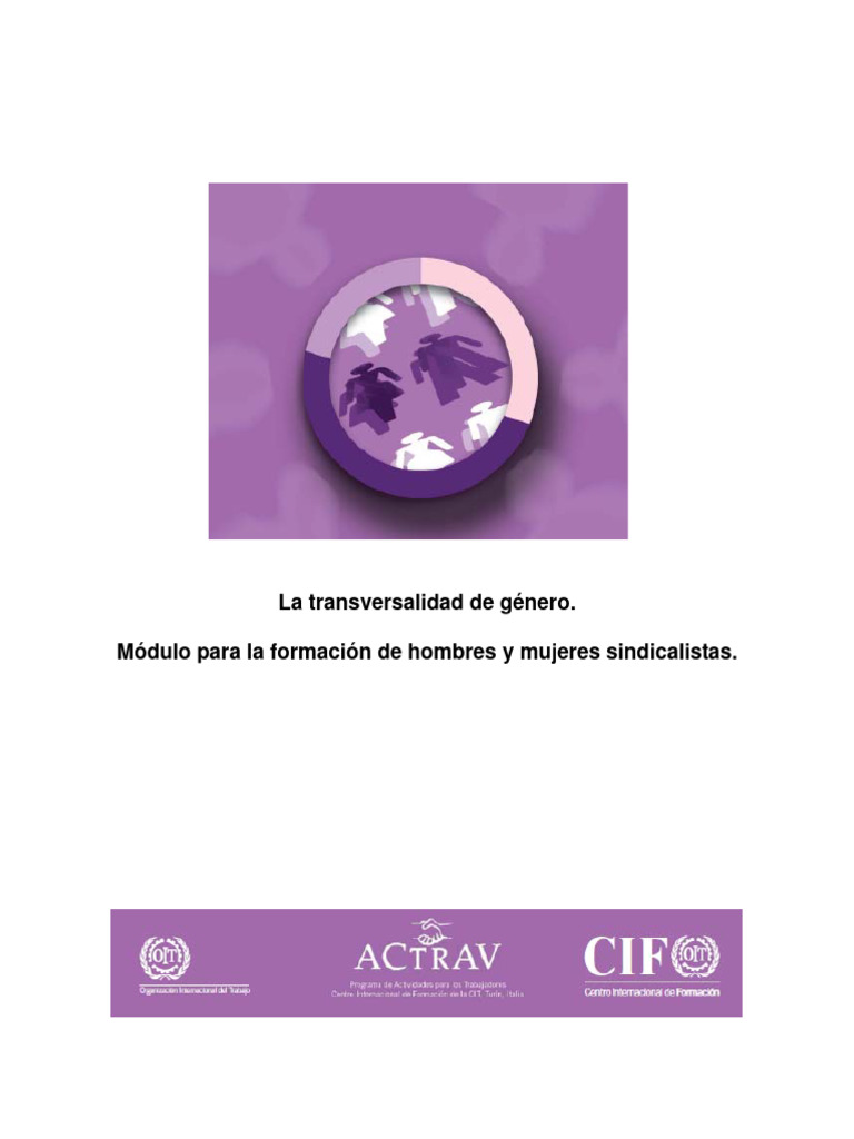 Transversalidad Genero OIT | PDF