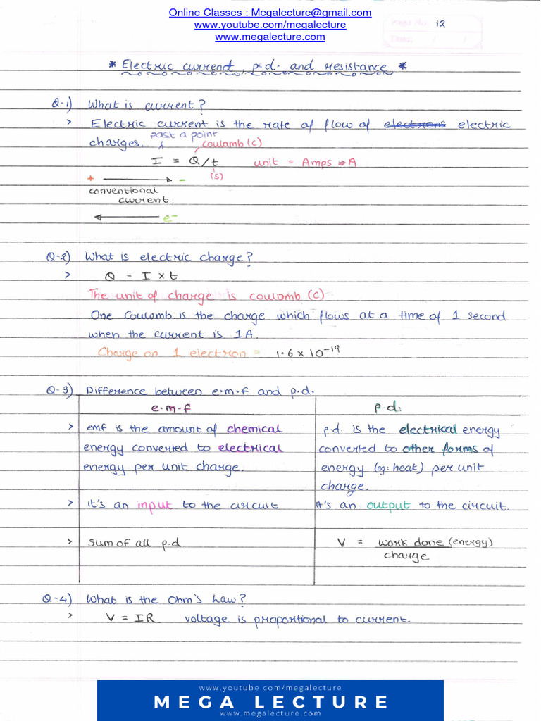 4-electric-current-pd-and-resistance | PDF