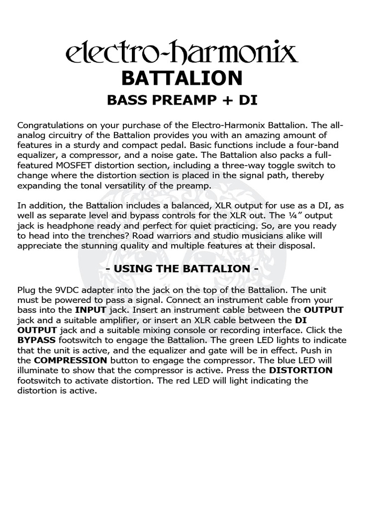 Battalion Manual | PDF | Equalization (Audio) | Radio