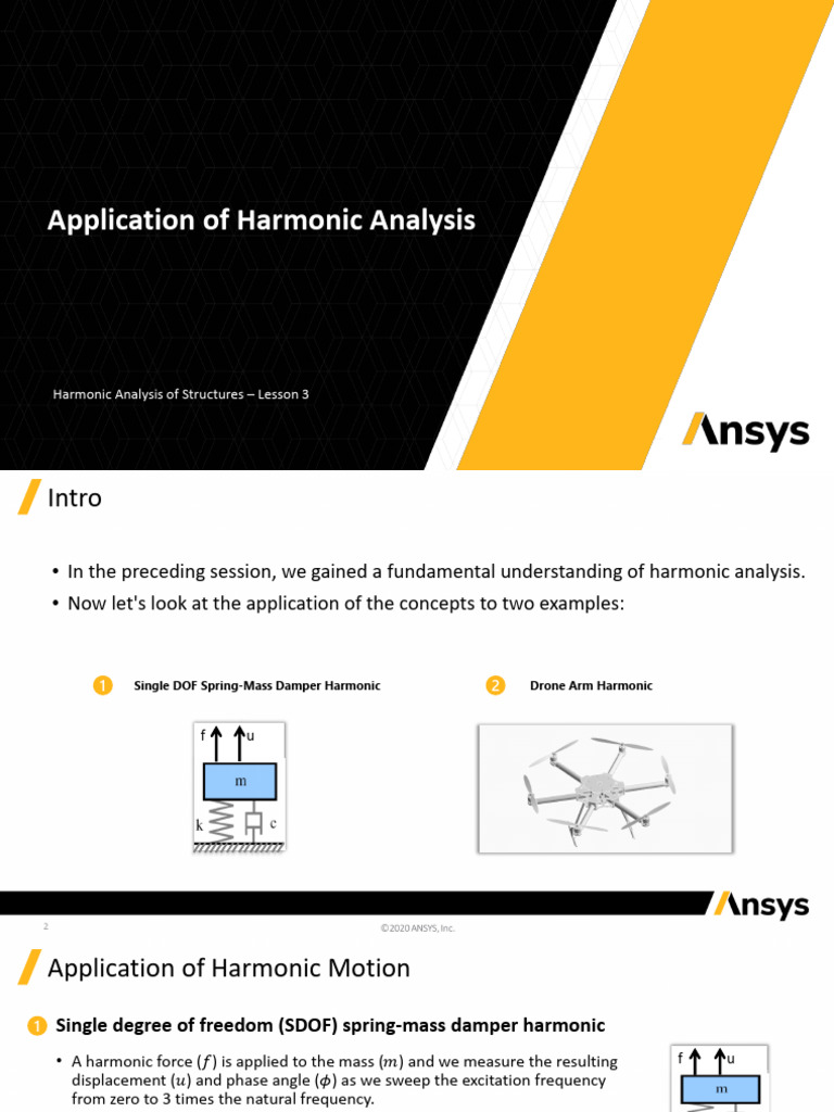 Lesson3 Application of Harmonic Analysis | PDF | Resonance | Damping