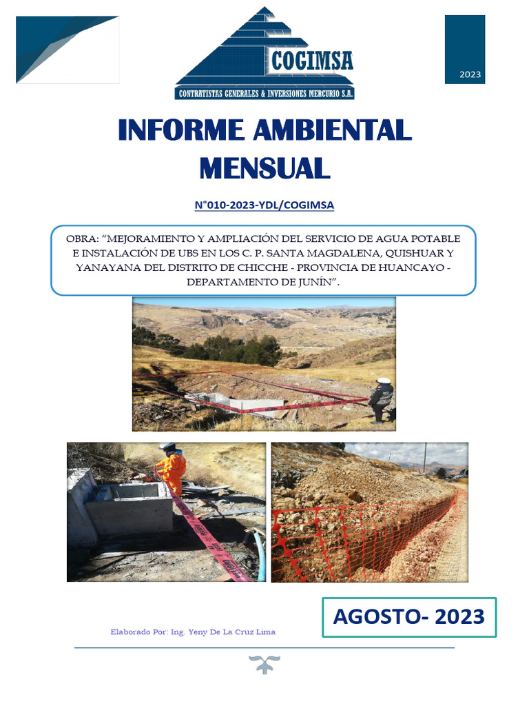Informe Ambiental Final Agosto | PDF | Residuos | Entorno natural